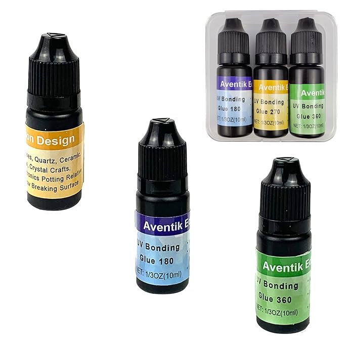 Buy Aventik Edison Design Three Best Selected Bonding UV Glues Combo ...