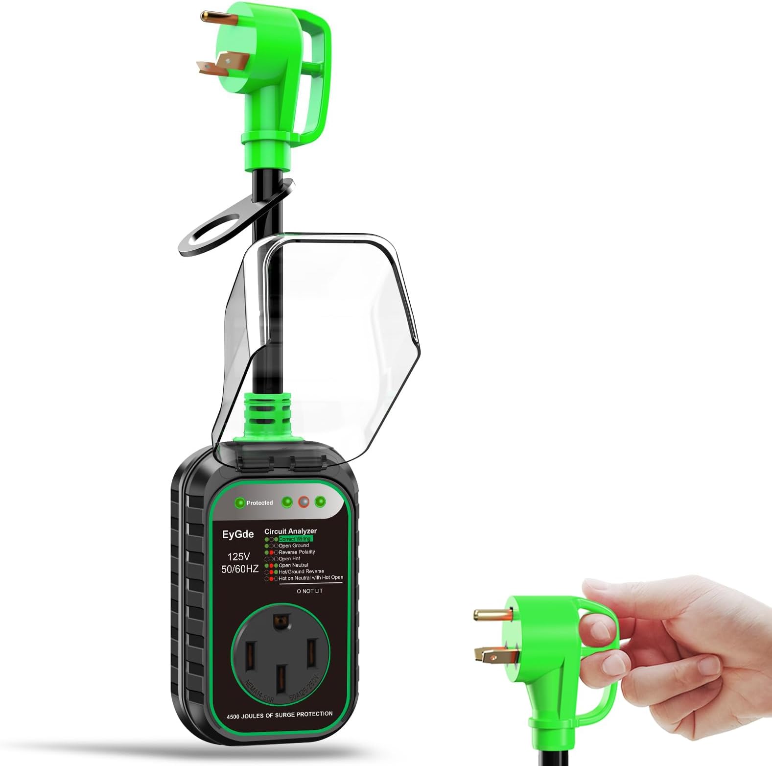 Amazon.com: Maypott 30 Amp RV Surge Protector with 50A to 30A ...