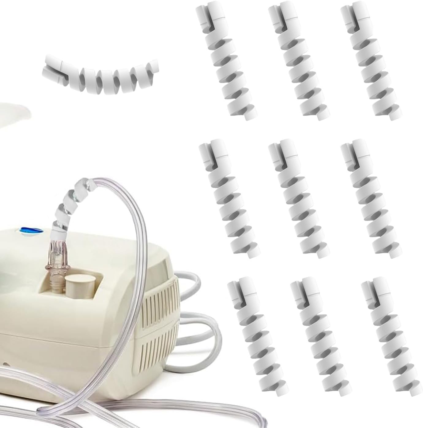 Amazon.com: 10 Pack Oxygen Tube Support Crimp Straightener for Oxygen ...