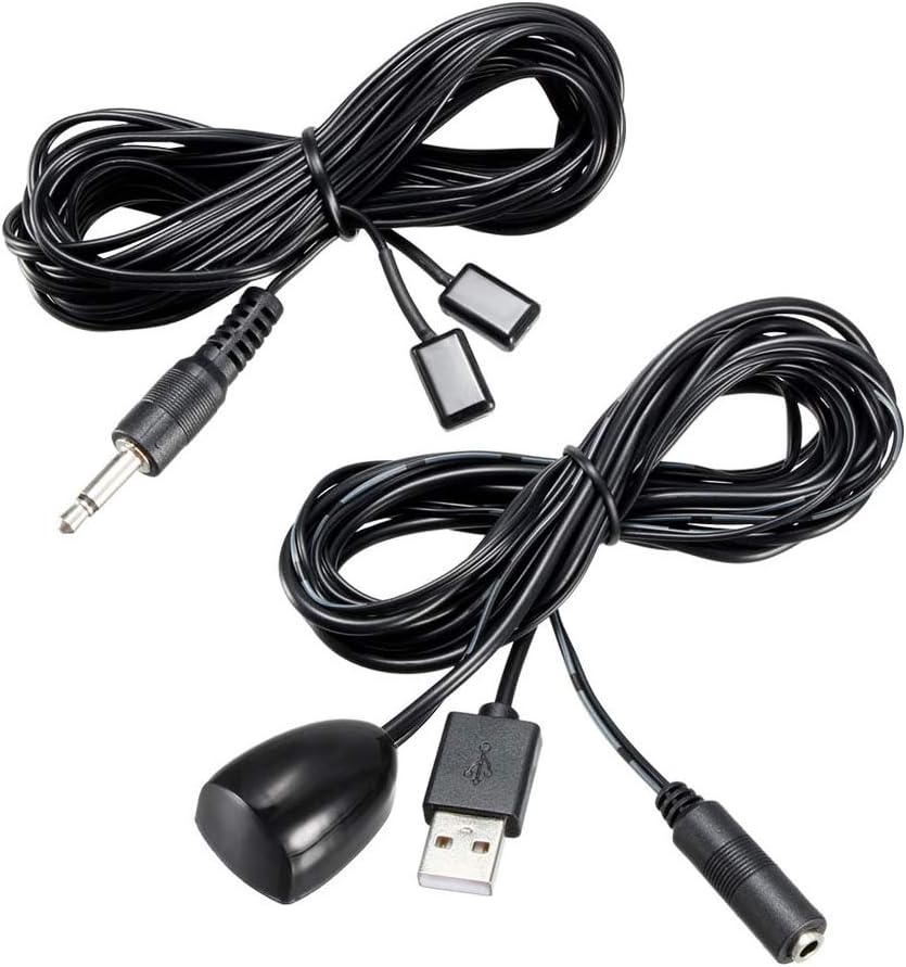 Amazon.com: uxcell Infrared Remote Extender Cable 1 Receiver 2 Emitters ...