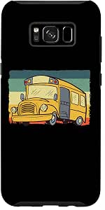 Amazon.com: Galaxy S8+ Funny School Bus Art For Men Women Vintage ...