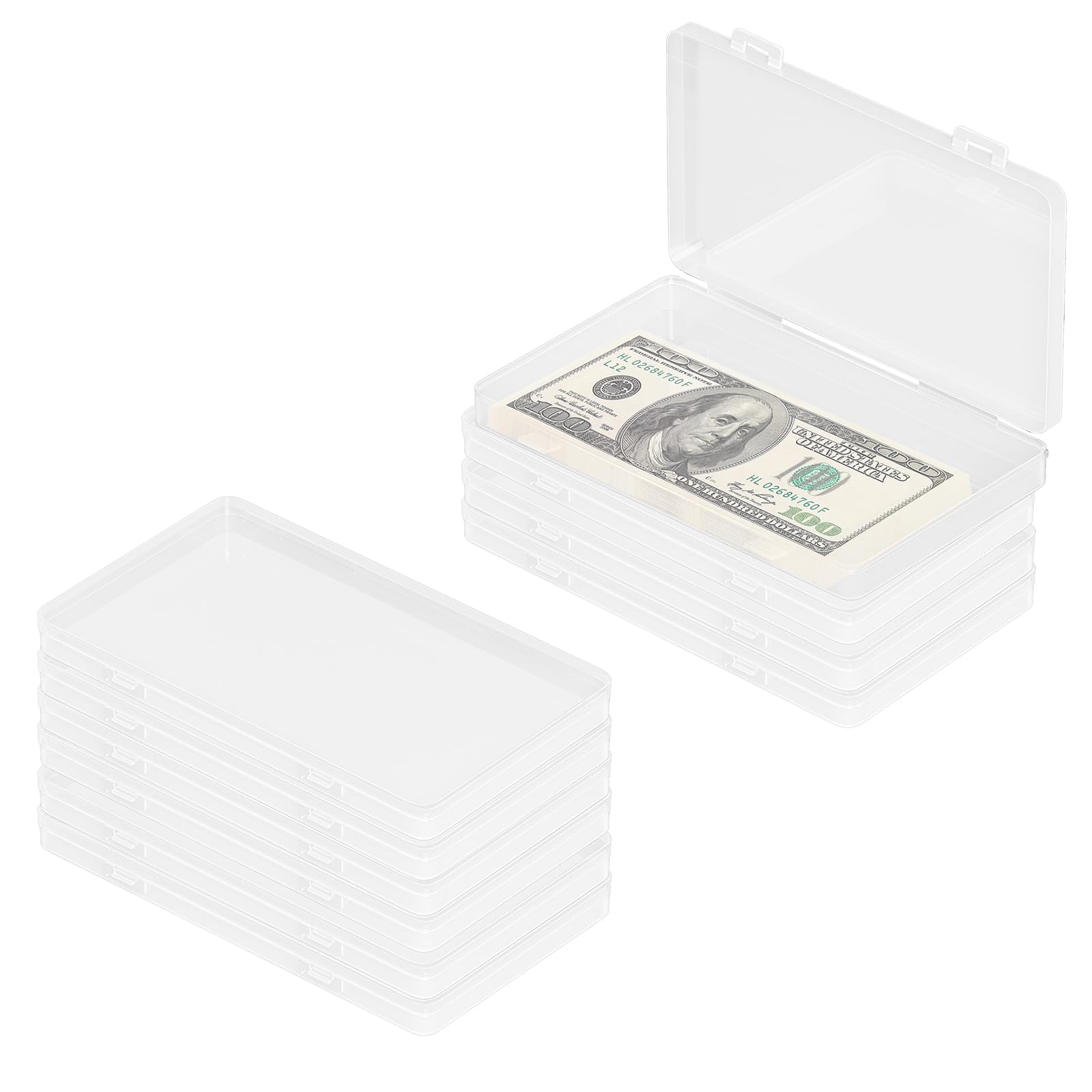 Amazon.com: QoTang 10 PCS Paper Money Storage Case, Plastic Dollar Bill ...