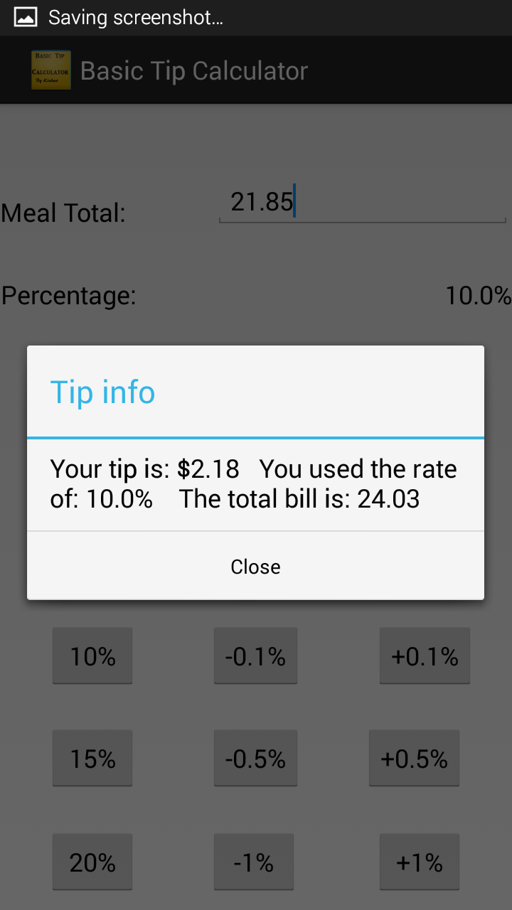 Basic Tip Calculator - App on Amazon Appstore