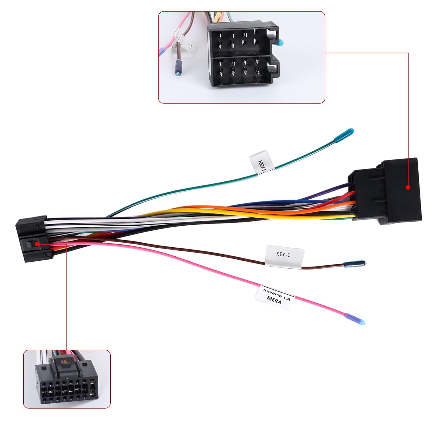 CAMECHO 16 Pin ISO Adapter Cable for Android Car Philippines | Ubuy