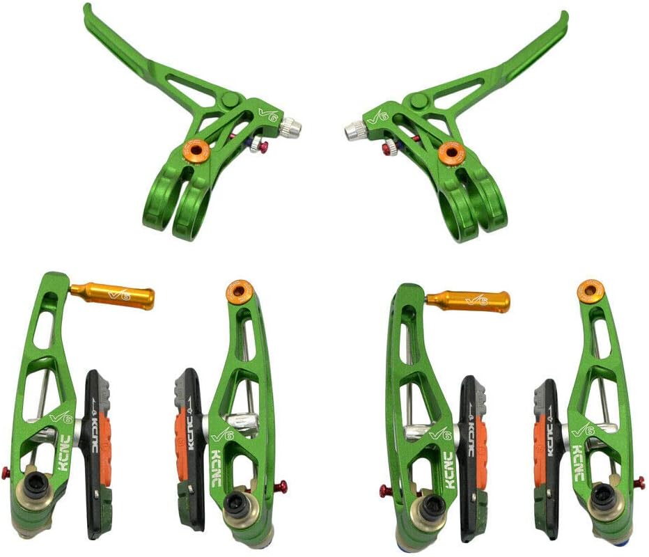 Amazon.com: KCNC V6 VB6 MTB V-Brake Set (V-Brakes and Levers), Green ...