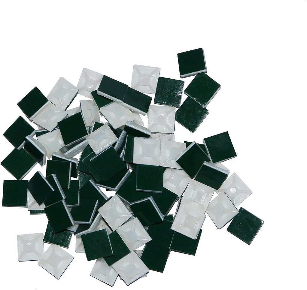 Amazon.com: Mallofusa 100 Piece Mini Cable Clips Indoor Outdoor Light ...