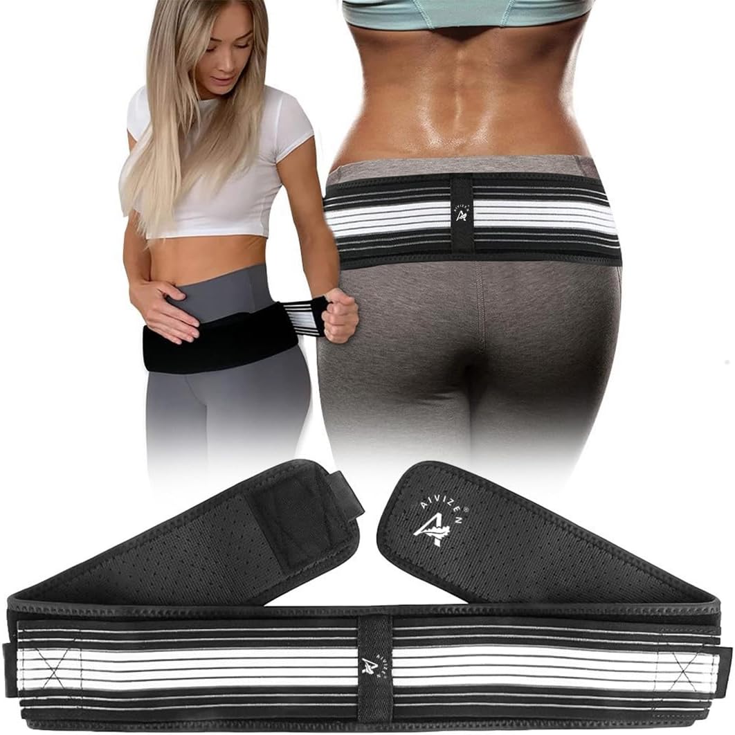 Buy Cozrame Sacroiliac SI Joint Hip Belt - Lower Back Support Brace for ...