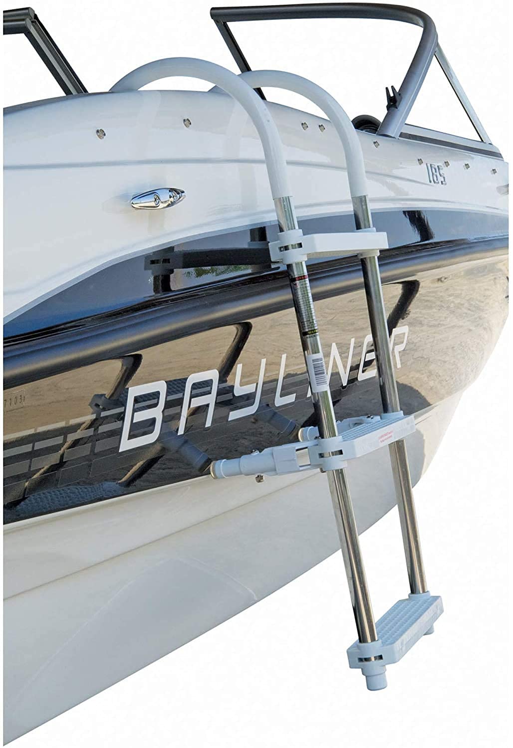 DotLine 3 Step Gunwale Hook Aluminum Boat Ladder