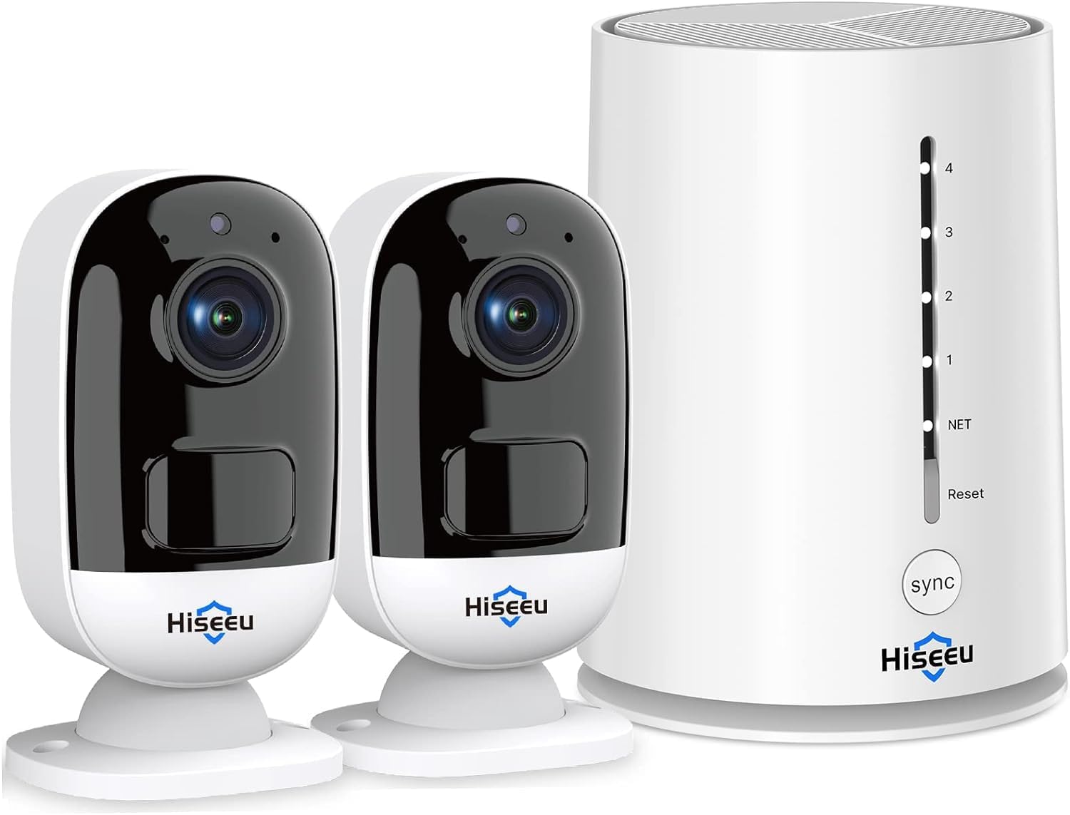 Amazon.com : Hiseeu 3MP 2K Battery Powered Wireless Security Camera ...