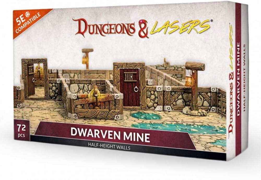 Amazon.com: Archon Studio Dwarven Mine Half-Height Walls : Toys & Games