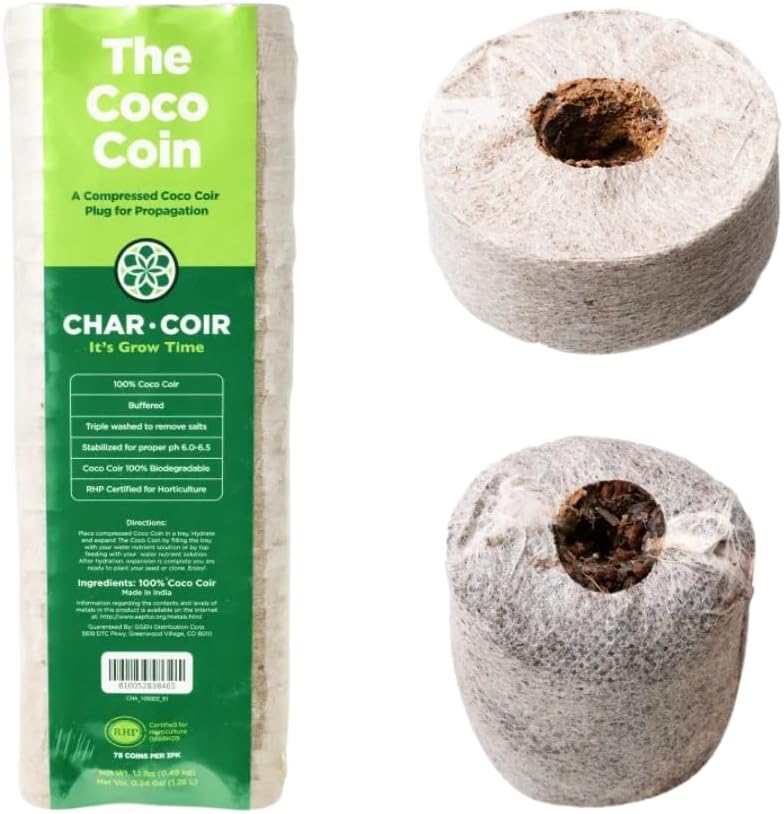 Amazon.com : Char Coir 100% RHP Coco Coir, 50L/1.75 cuft Bag : Patio, Lawn & Garden