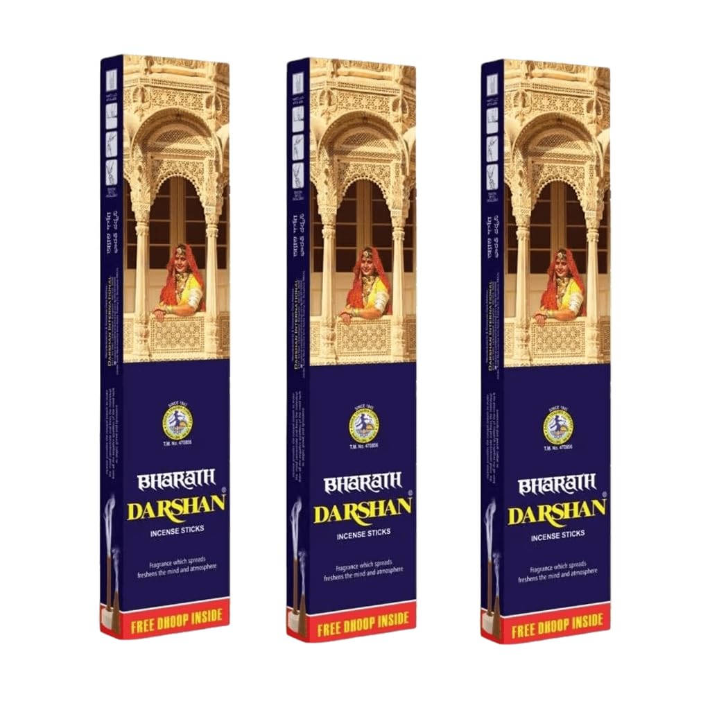 Darshan Incense - Bharath Darshan Incense Sticks Agarbatti 82g Box Pack ...