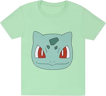 Amazon.com: Pokémon T-Shirt| Boys Bulbasaur Tshirt | Gamer Tee ...