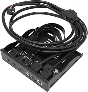 Amazon.com: USB 3.2 Front Panel Hub with 10Gbps Speed, Type C and 2 USB ...