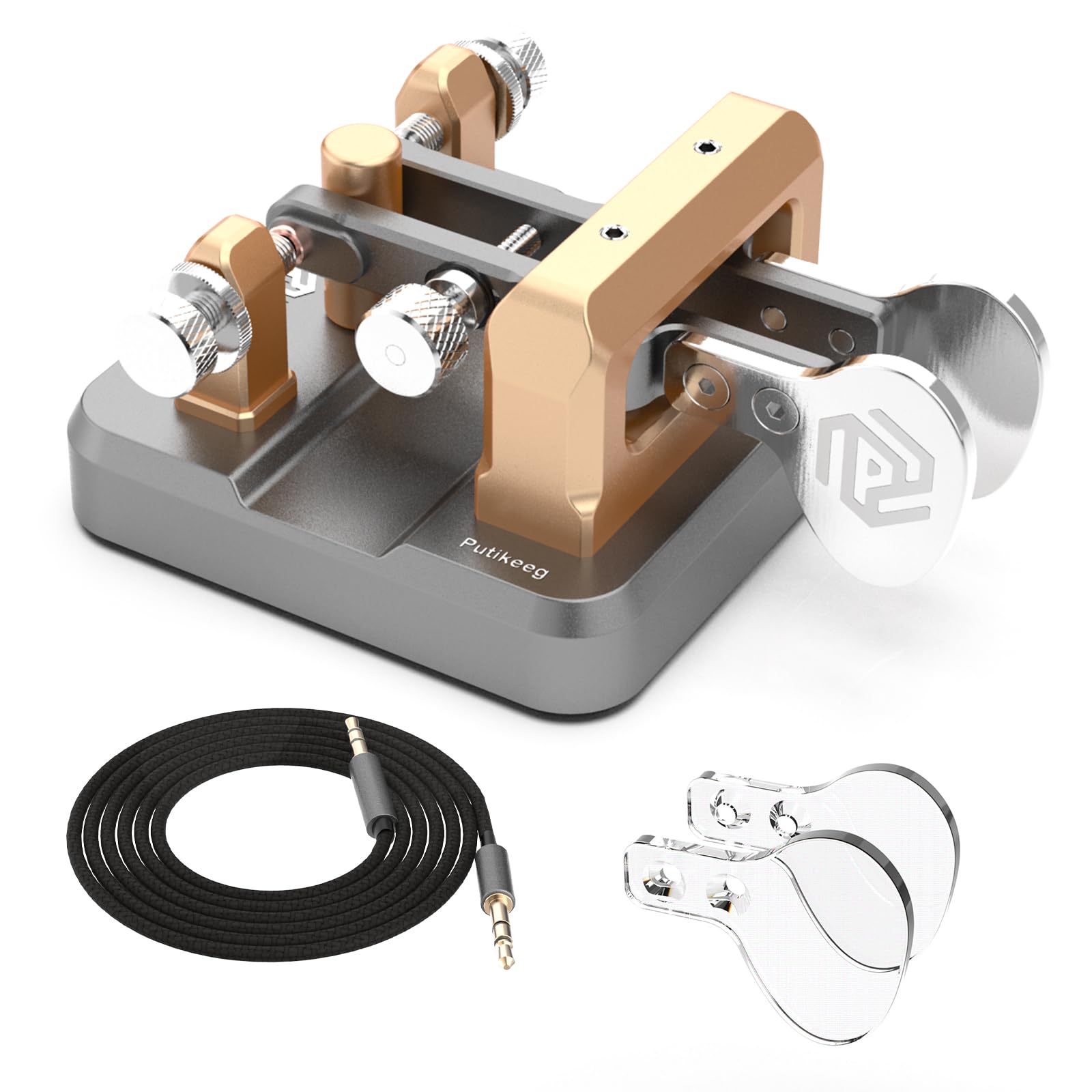 Buy Cw Key Automatic Morse Morse Code Keyer Morse Telegraph Key Lambic Double Paddle Morse