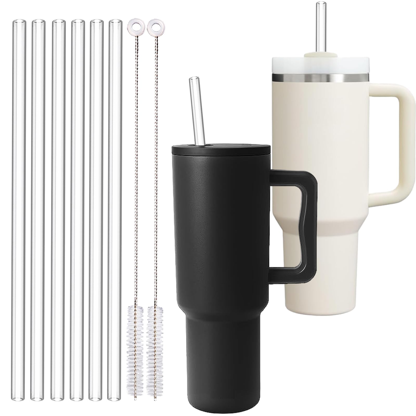 Amazon.com: LEPCY 11 inch Reusable Straws for Stanley & Simple Modern ...