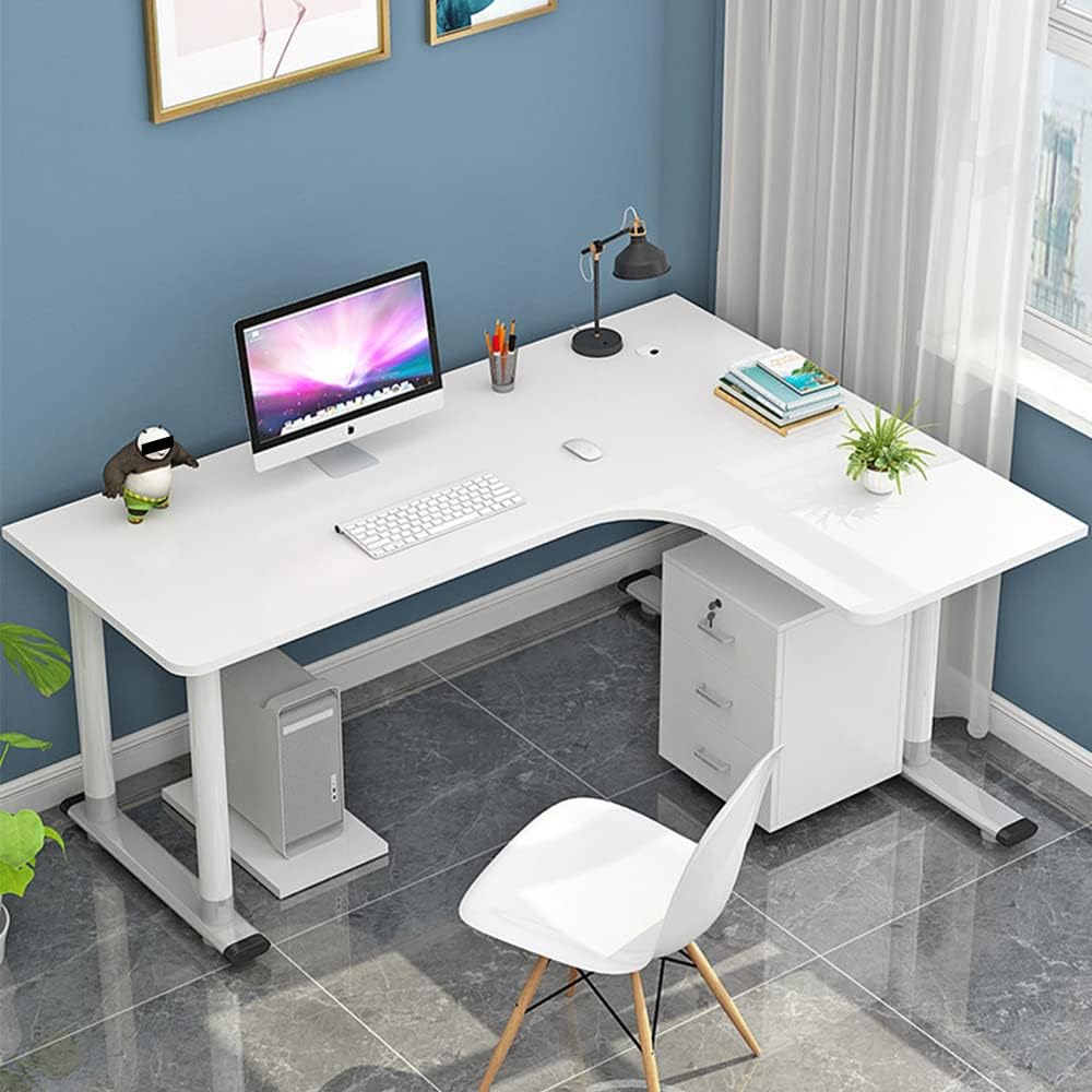 Amazon.co.jp: KAGUYASU L-Shaped Desk, Gaming Desk, Corner Desk, Space ...