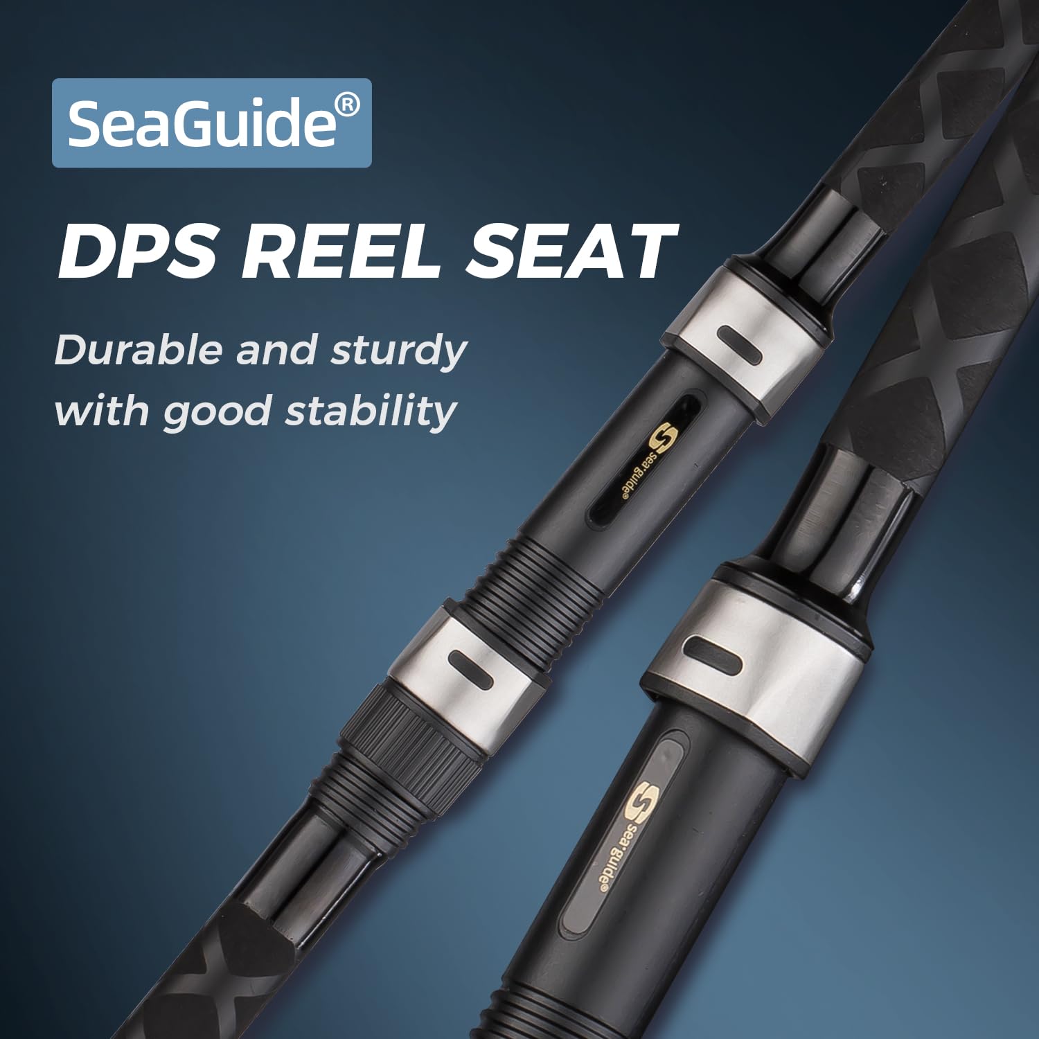 FISHAPPY Surf Rod Graphite Surf Spinning Fishing Rod with Seaguide Reel ...