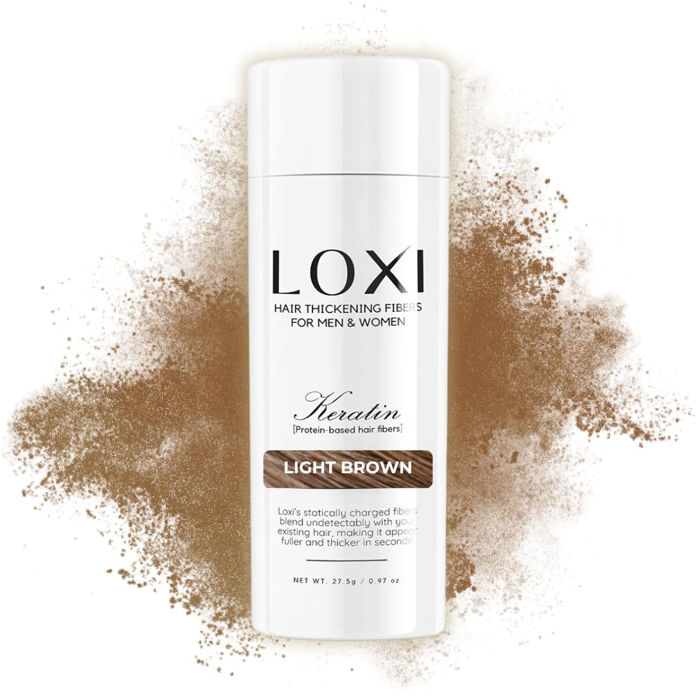 Amazon.com: LOXI Hair Building Fibers (27.5g) | Fill In Fine, Thinning ...
