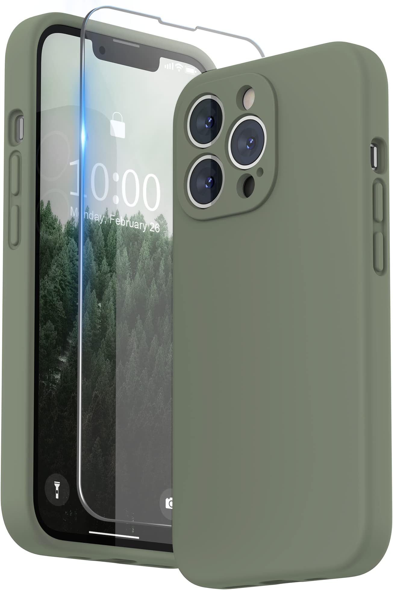 Amazon.com: SURPHY Compatible with iPhone 13 Pro Case with Screen ...