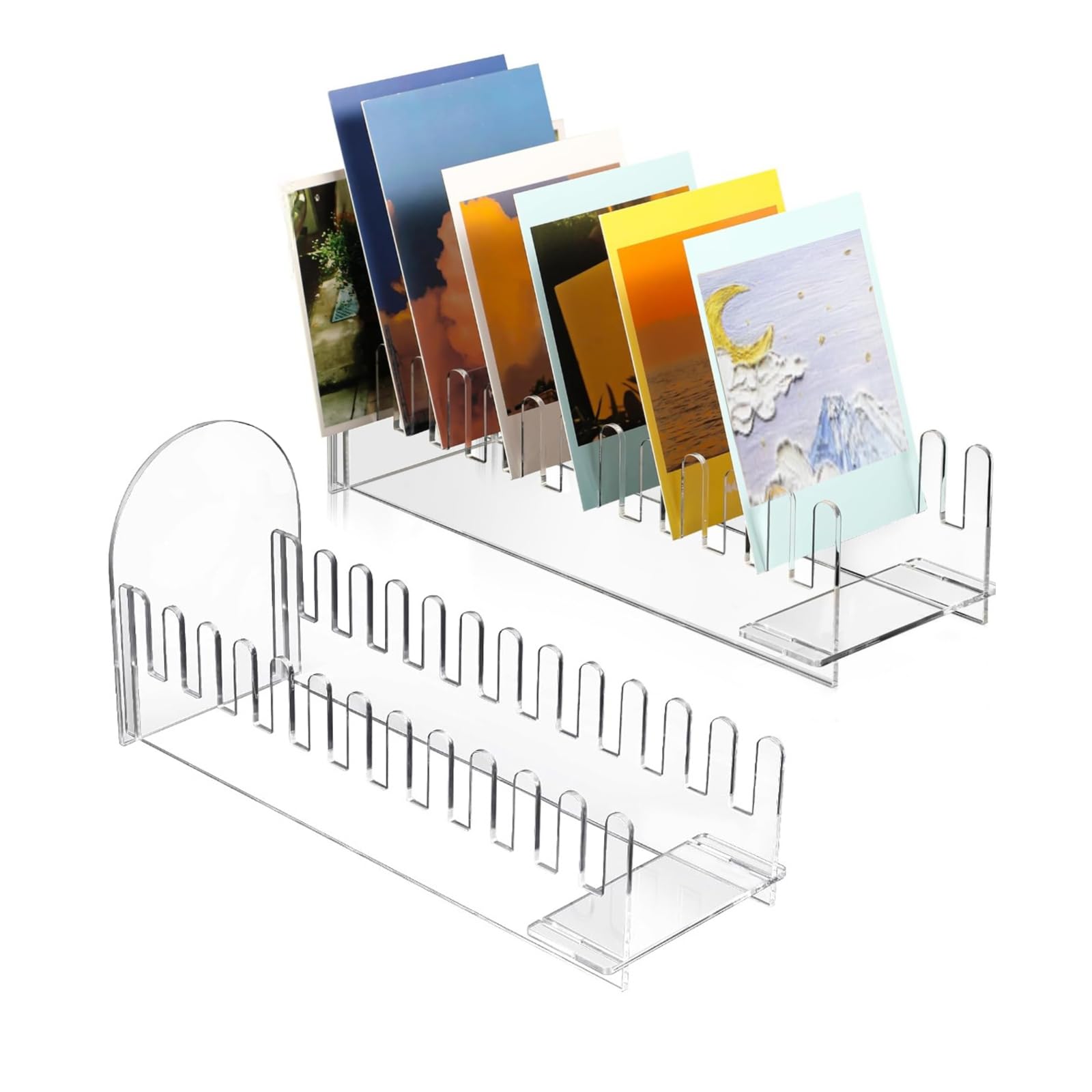 Gzsekken Acrylic Index Card Box,Card Holder for Flash Cards Recipe ...