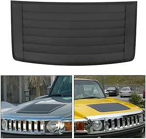 Amazon.com: Yazyu Louver Hood Air Vent Grille For 2006-2010 H3 20880500 ...