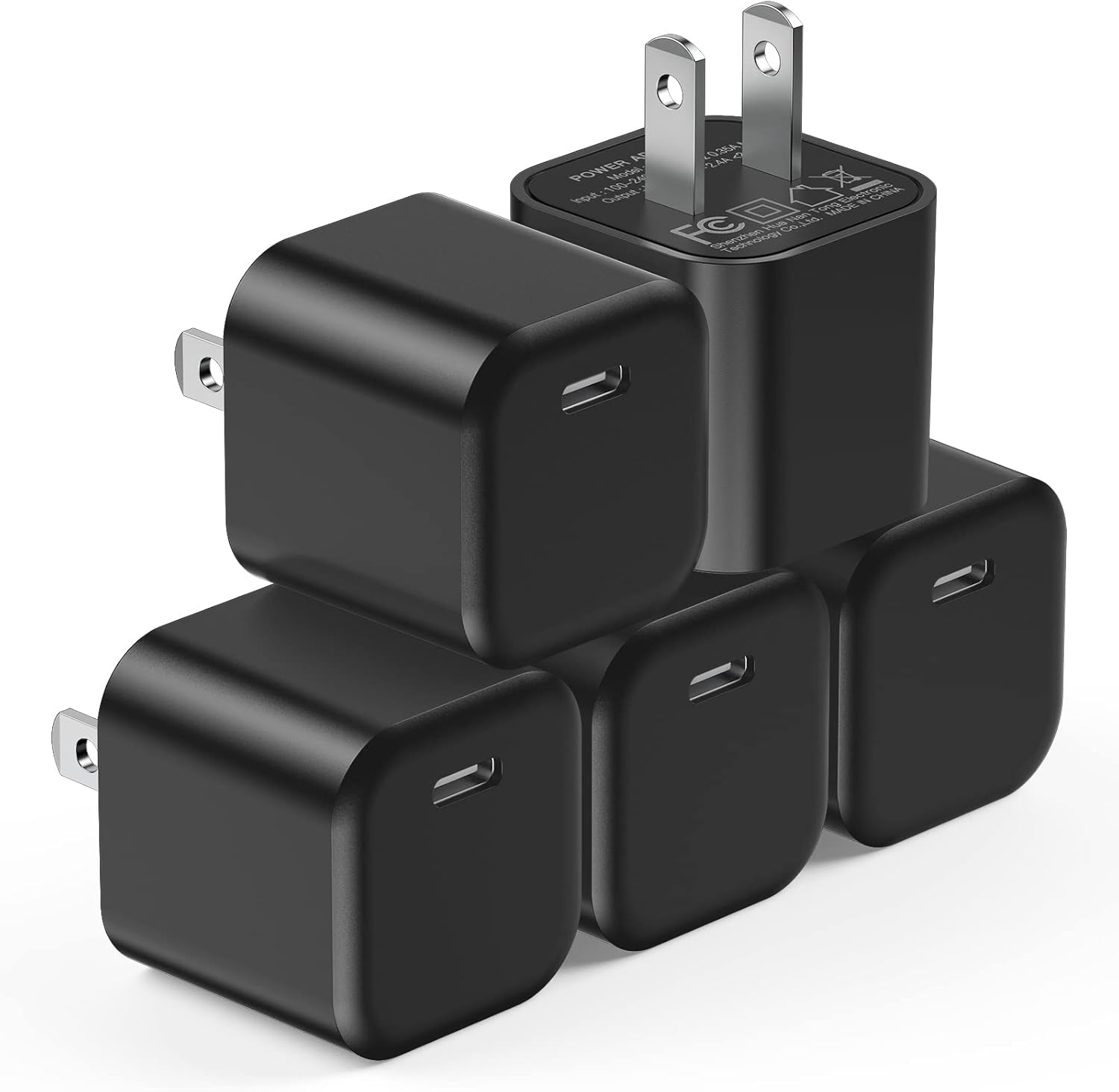 Amazon.com: 5-Pack USB C Charger Cube, Agtray Mini USB Type C Wall ...