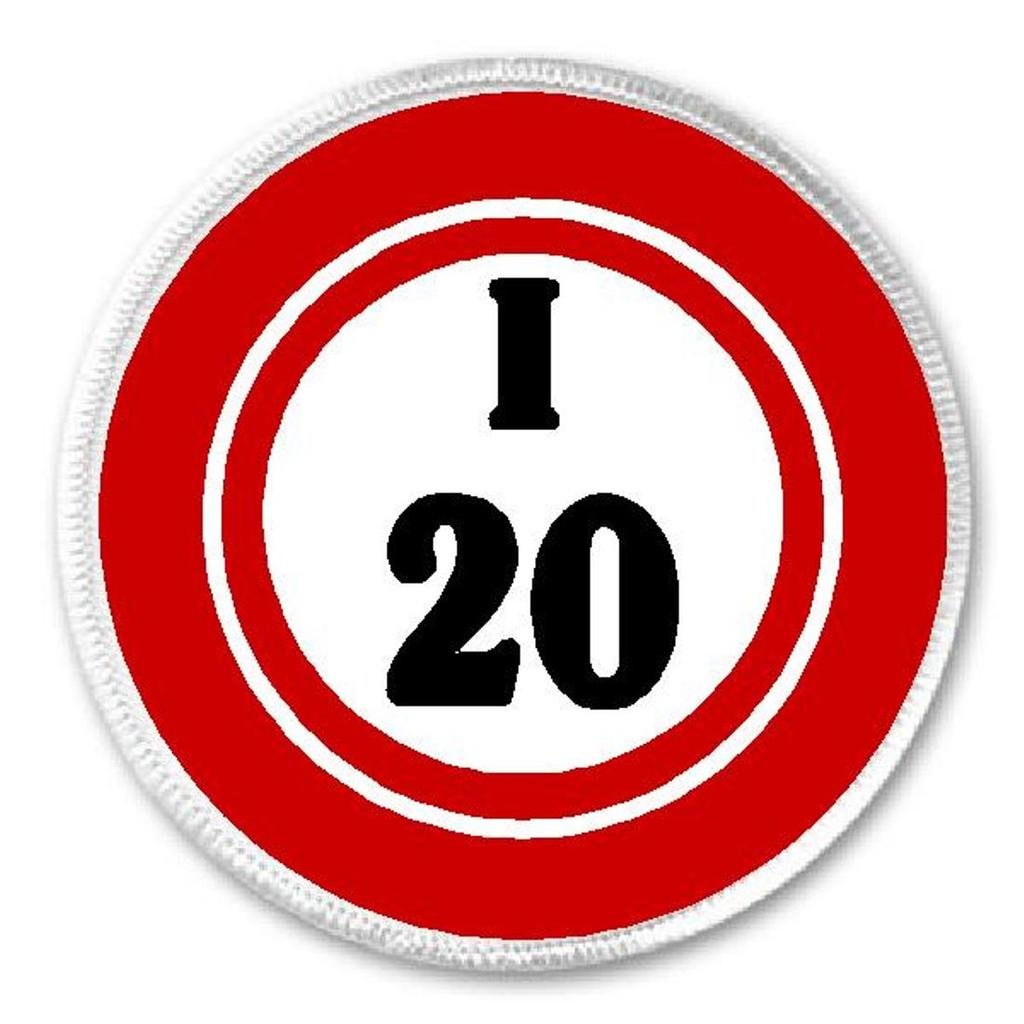 Amazon.com: I 20 I20 Bingo Ball - 3" Sew/Iron On Patch Game Hobby ...