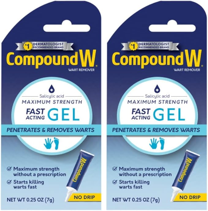 Amazon.com: Compound W Wart Remover, Maximum Strength, Fast-Acting Gel ...