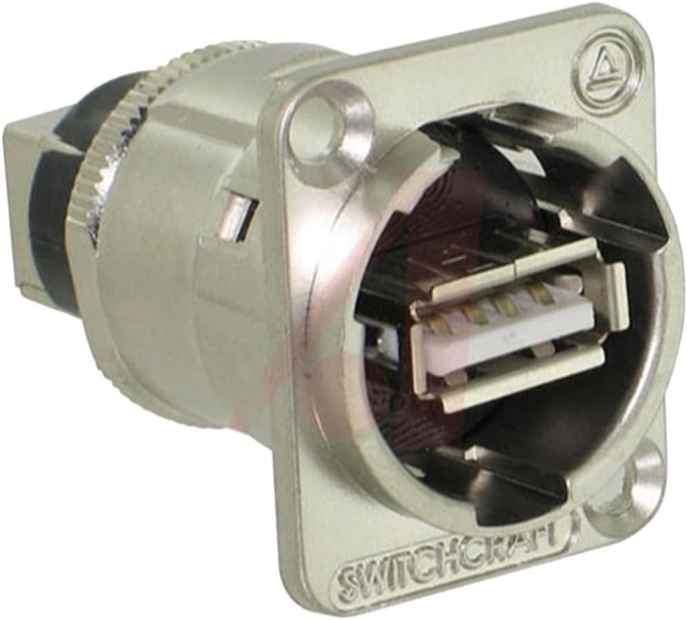 Amazon | Switchcraft スイッチクラフト EHシリーズ USB-A To USB-B フィードスルー - ニッケル フィニッシュ EHUSBABX | デジタルケーブル ...