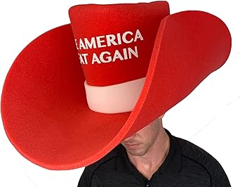 Amazon.com: Pee-Litical Targets Giant MAGA Hat Trump 2024 Save America ...