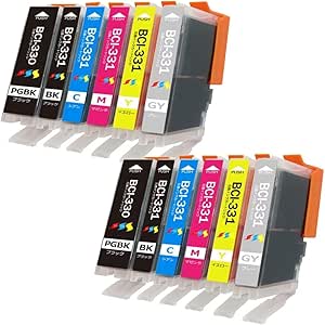 Amazon.co.jp: Canon BCI-331 BCI-330XLpgbk Ink Cartridge, 6MP*2 Pack ...