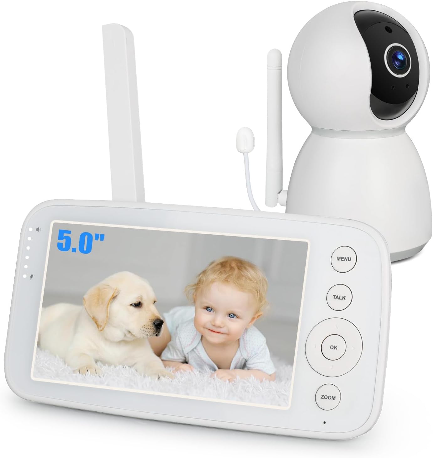 Yicty Babyphone Caméra Moniteur pour Bébé 5" avec Caméra et Audio Baby ...
