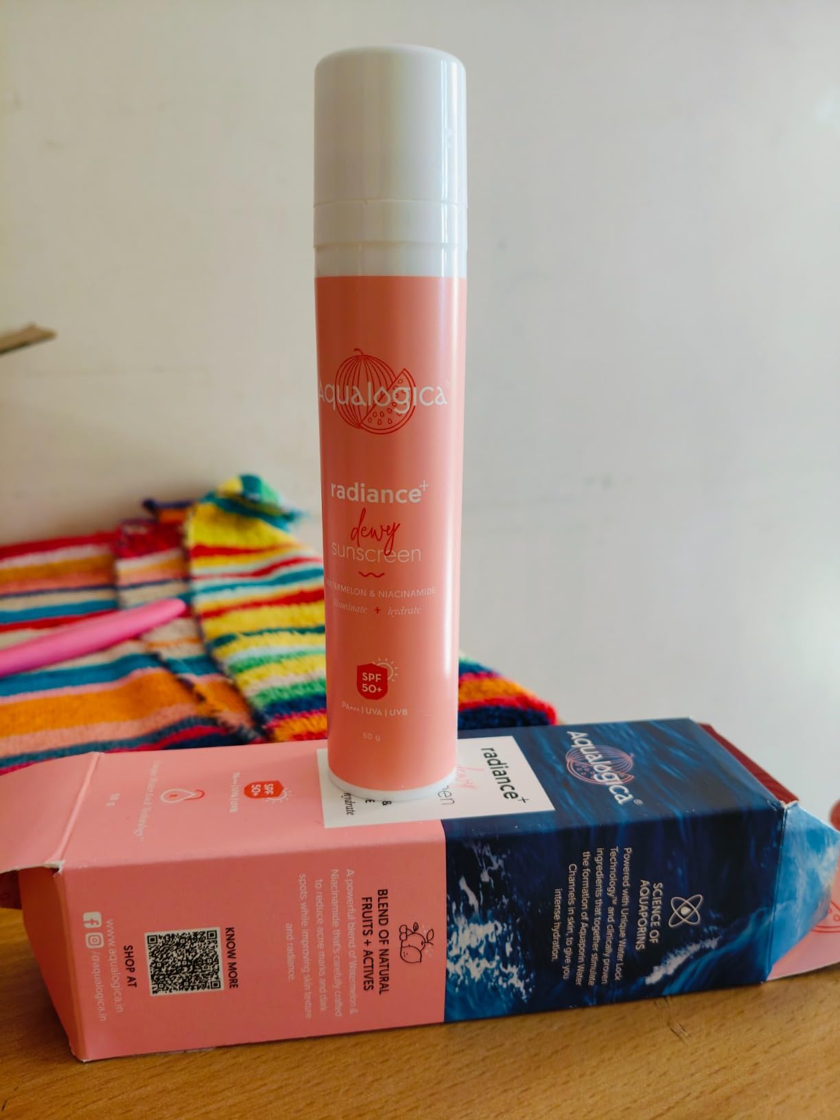 Aqualogica Radiance+ Dewy Sunscreen For All Skin Types With Watermelon ...
