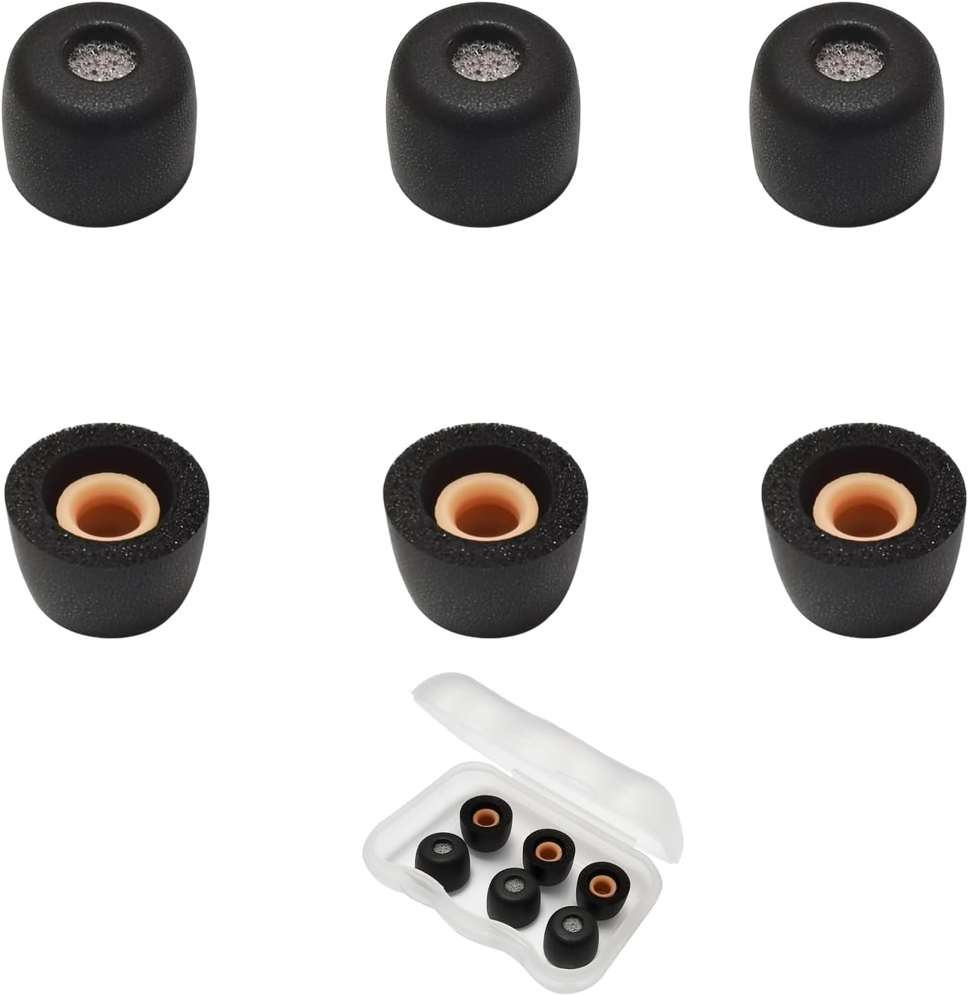 Amazon.com: Small Earbuds Tips Replacement Memory Foam Tips Filter ...