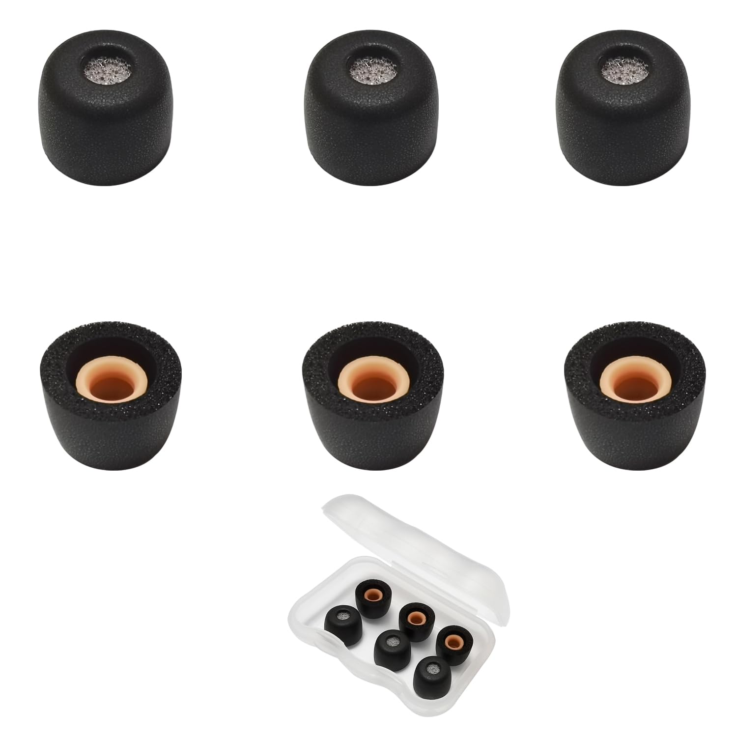 Amazon.com: Small Earbuds Tips Replacement Memory Foam Tips Filter ...