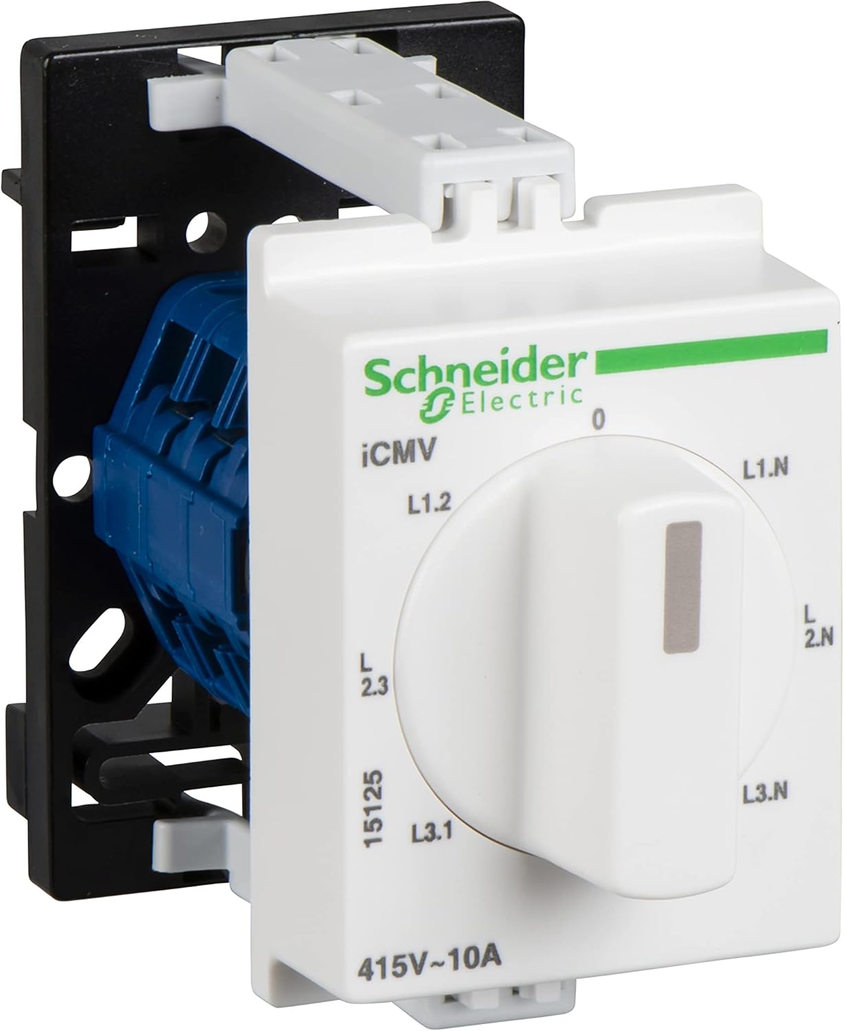 Schneider Electric 15125 CMV Voltmeter Change-Over Switch 7 OUTP, White ...
