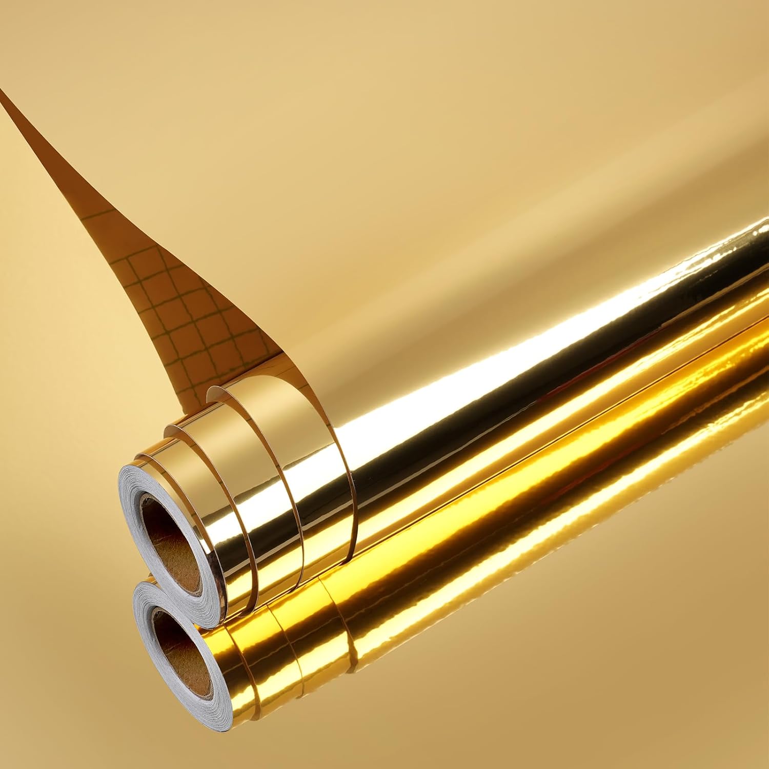 Amazon.com: Yenhome Gold Mirror Sticker for Walls Craft Peel and Stick ...