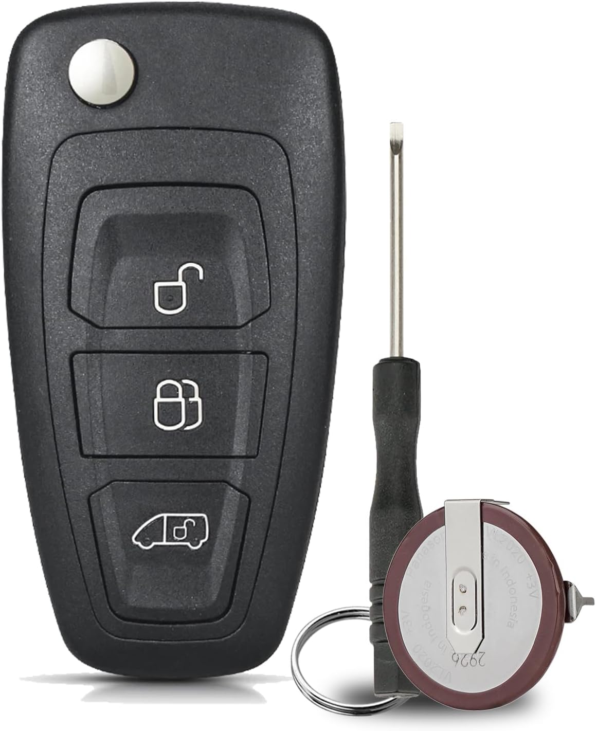 3 Buttons Car Key Fob Case For Ford Transit Custom Key Ford Transit MK8 ...