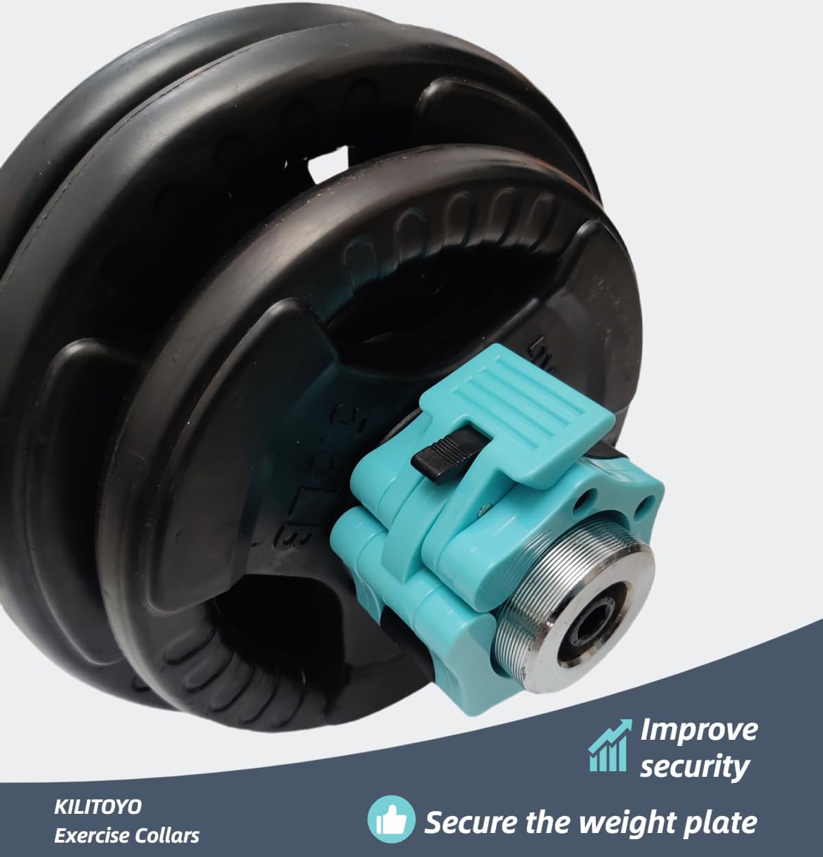 KILITOYO Barbell Clips – Olympic 2 Inch Barbell Clamps for Heavy Duty ...