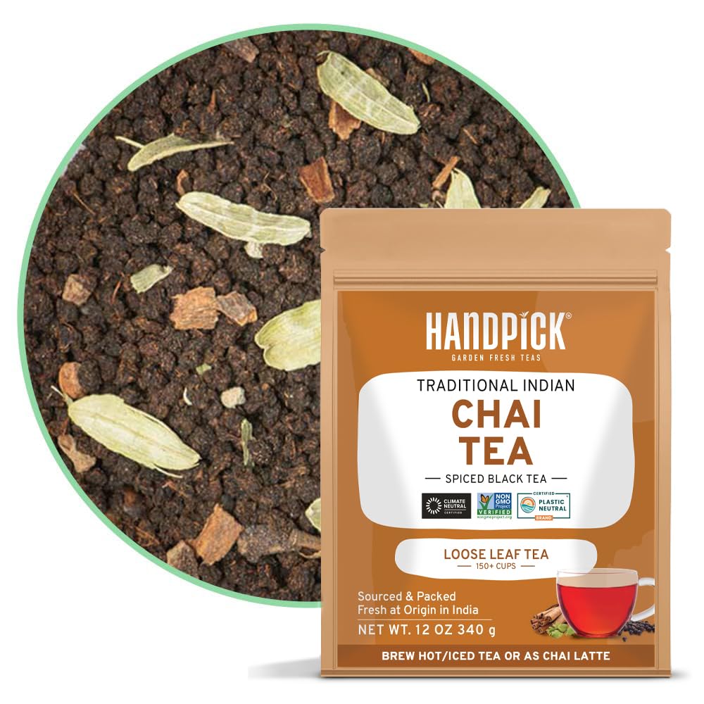 Amazon.com : HANDPICK, Premium Chai Tea Loose Leaf (340g/12oz) | Blend ...