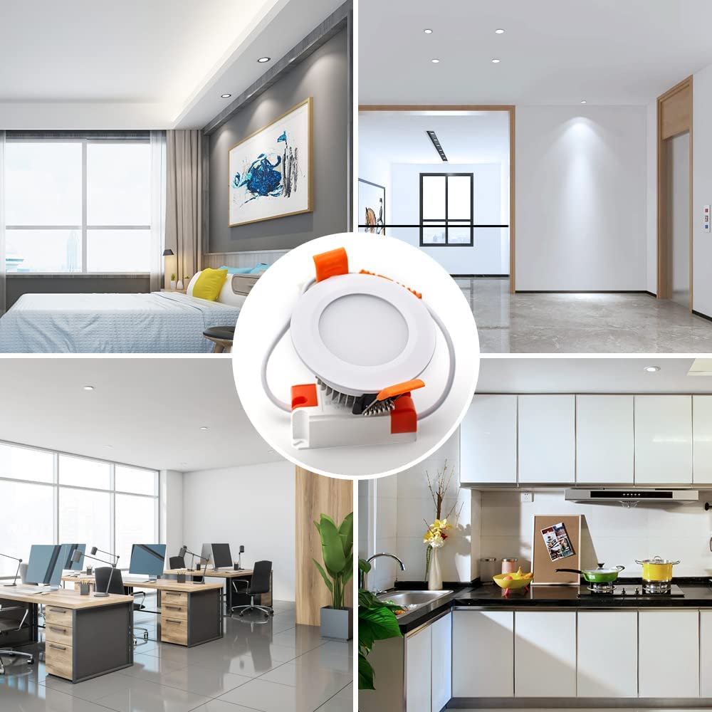 Snapklik.com : 2 Inch LED Recessed Lighting Dimmable Downlight, 3W(35W ...