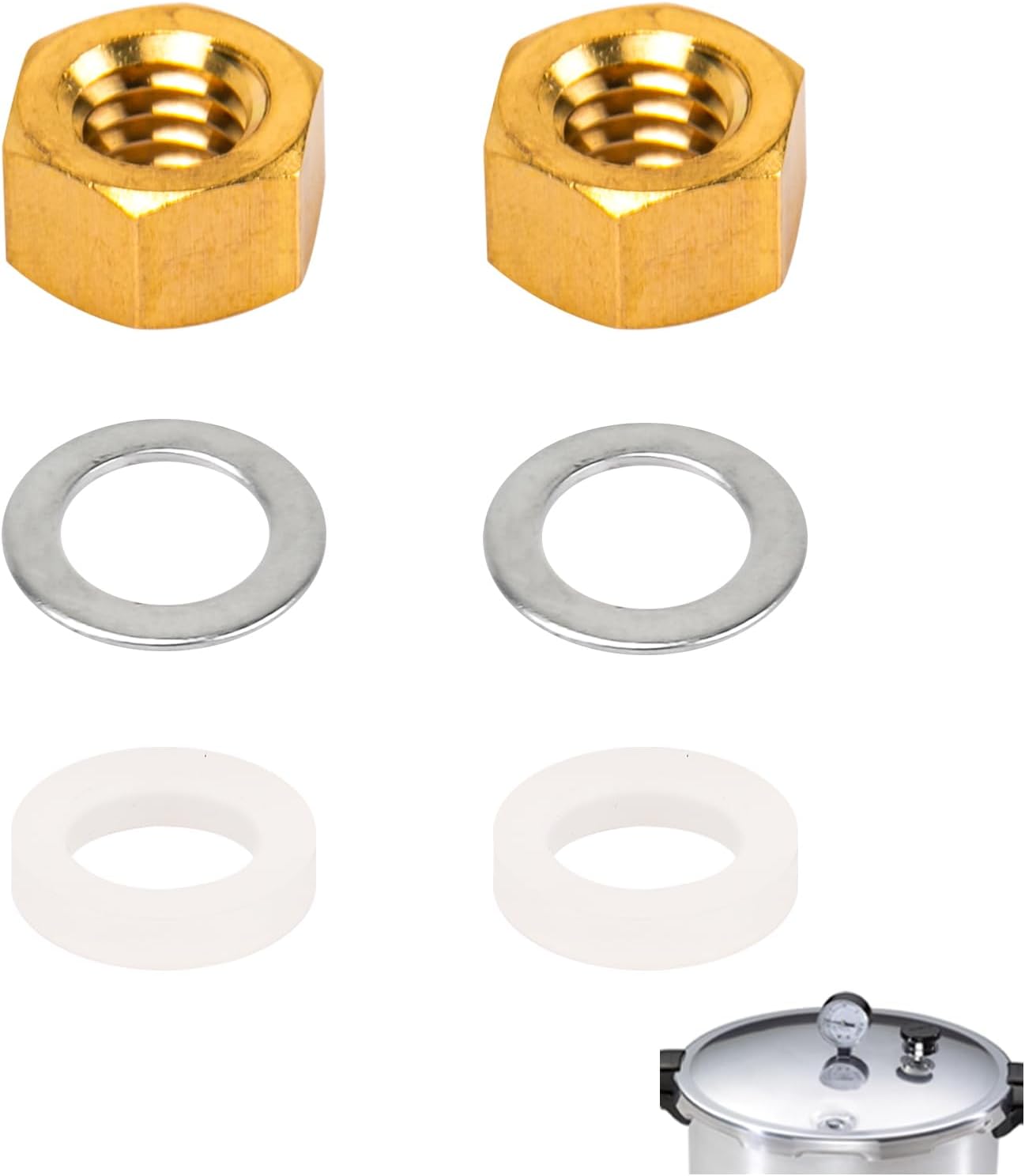 Amazon.com: Pressure Cooker Gauge Fastener Pack for Presto, 82248 Gauge ...