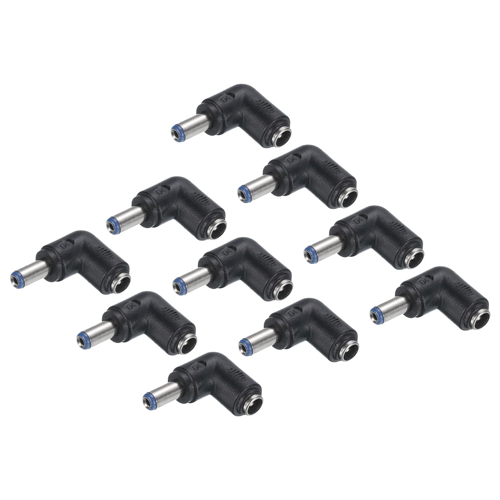 Amazon.com: uxcell DC Power Connector Adapter, 10Pcs 90 Degree Angle 5 ...