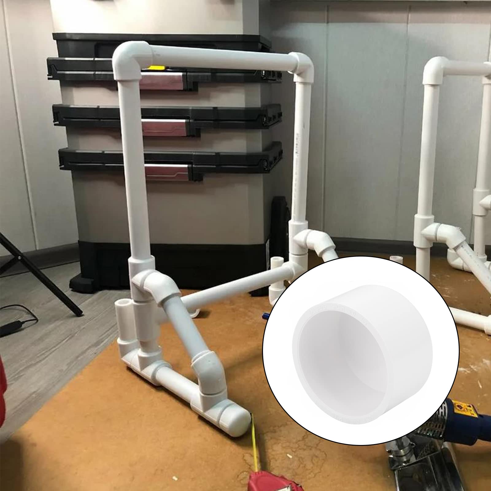 Snapklik.com : 10 Pack 1-1/2 PVC Pipe End Cap Fitting, Schedule 40 ...