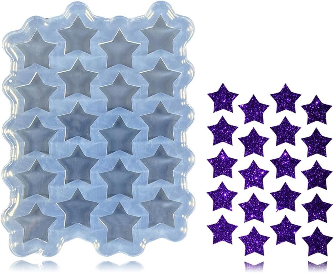 Amazon.com: Angel Wings Mini Stars Shape Earrings Mold for UV Resin Epoxy Resin Mold for DIY ...