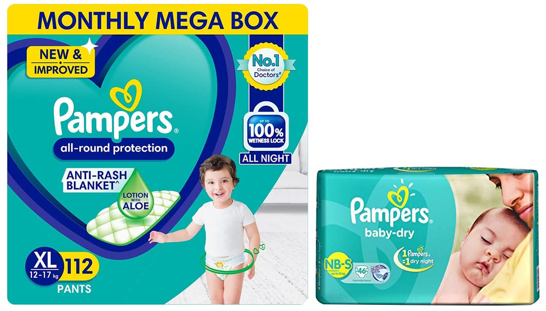 Buy Pampers All round Protection Pants, Extra Large size baby Diapers ...