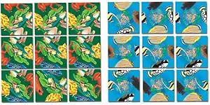 Amazon.com: Scramble Squares 2 Pack Puzzles- Frogs and Tropical Fish- 9 ...