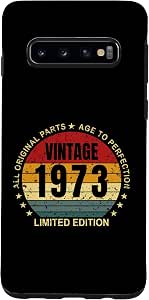 Amazon.com: Galaxy S10 Vintage 1973 Limited Edition 50th Birthday 50 ...