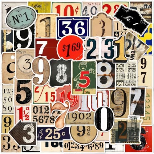 Amazon.com: 100pcs Alphabet Number Colorful Letter Stickers ...